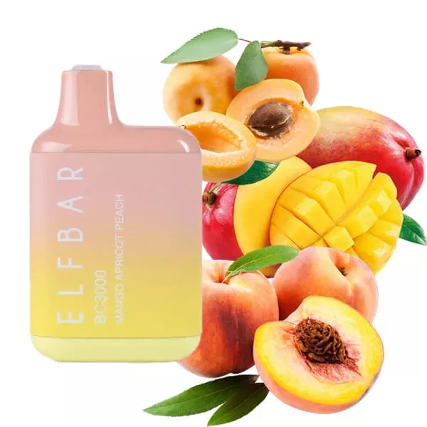 ELF BAR BC3000 - MANGO APRICOT PEACH 5% - DOBÍJATEĽNÉ - ELF